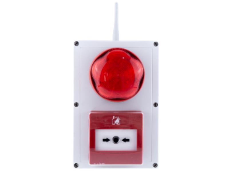 Alertex - Internal call-point with sounder/beacon in red