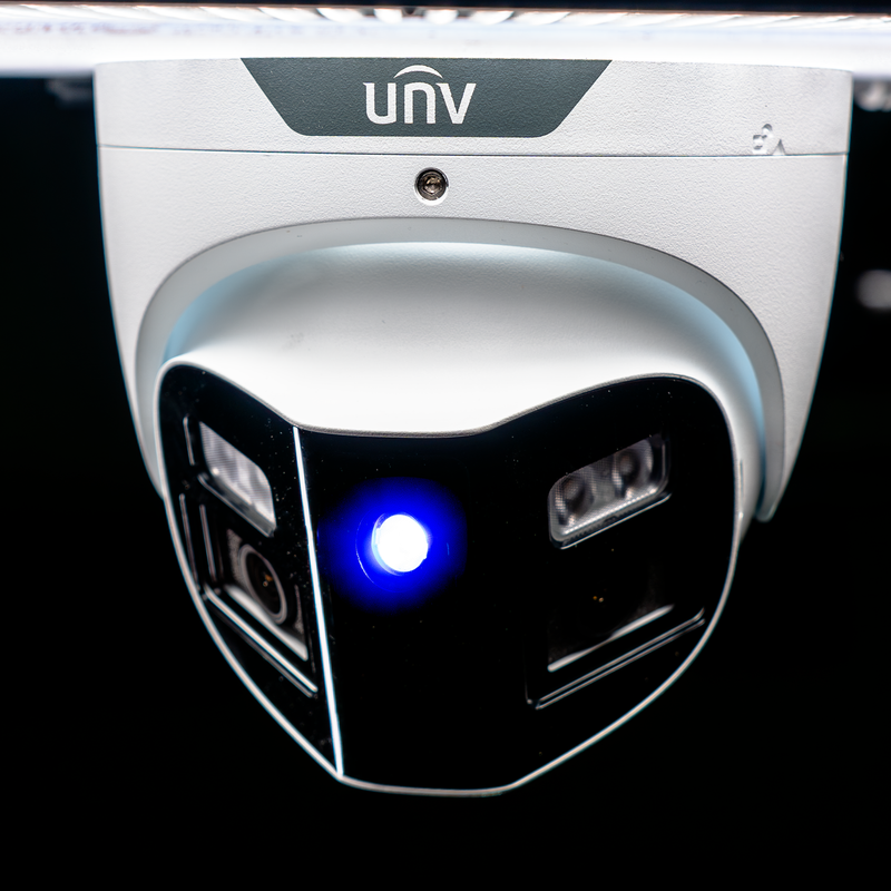 UNV Tri-Guard 2.0 OmniView Turret Camera (8MP) Dual Lens Camera with 1